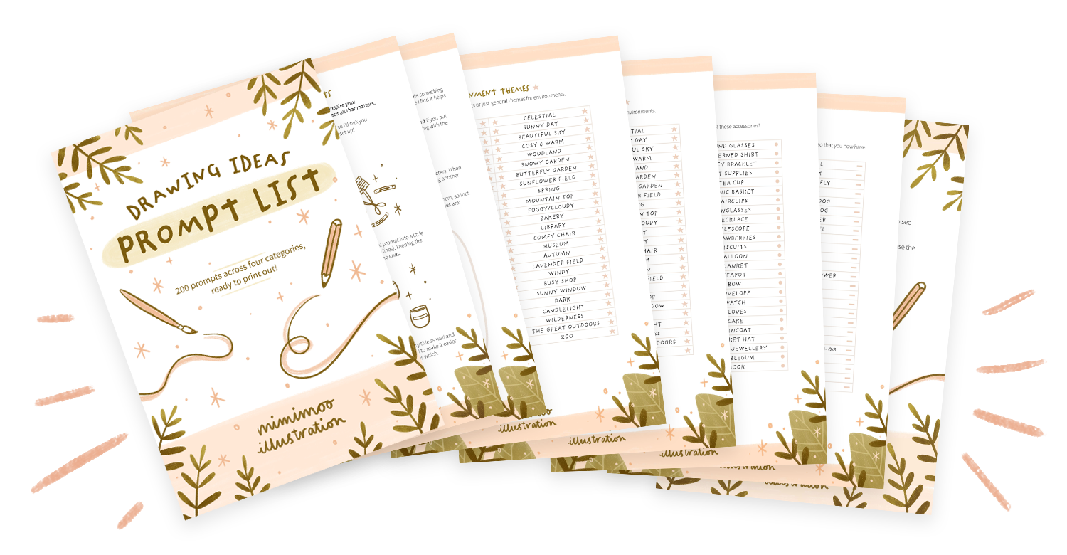 Products including brush packs, workbooks, how to draw guides and more ...