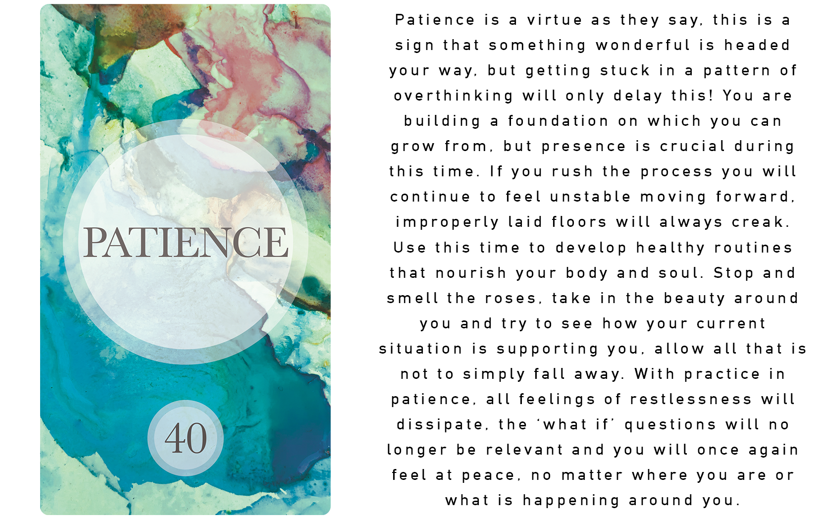 40. Patience — paige woods