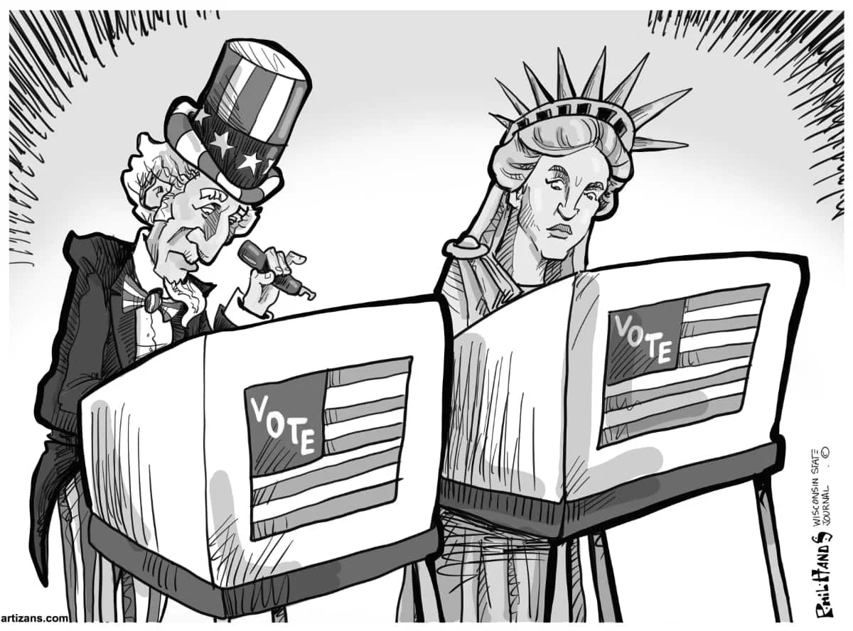 Editorial Cartoon: VOTE — Your West Central Voice