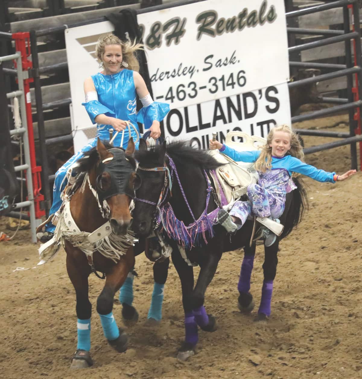 Local trick riders are a fan favourite at Kindersley Indoor Rodeo ...