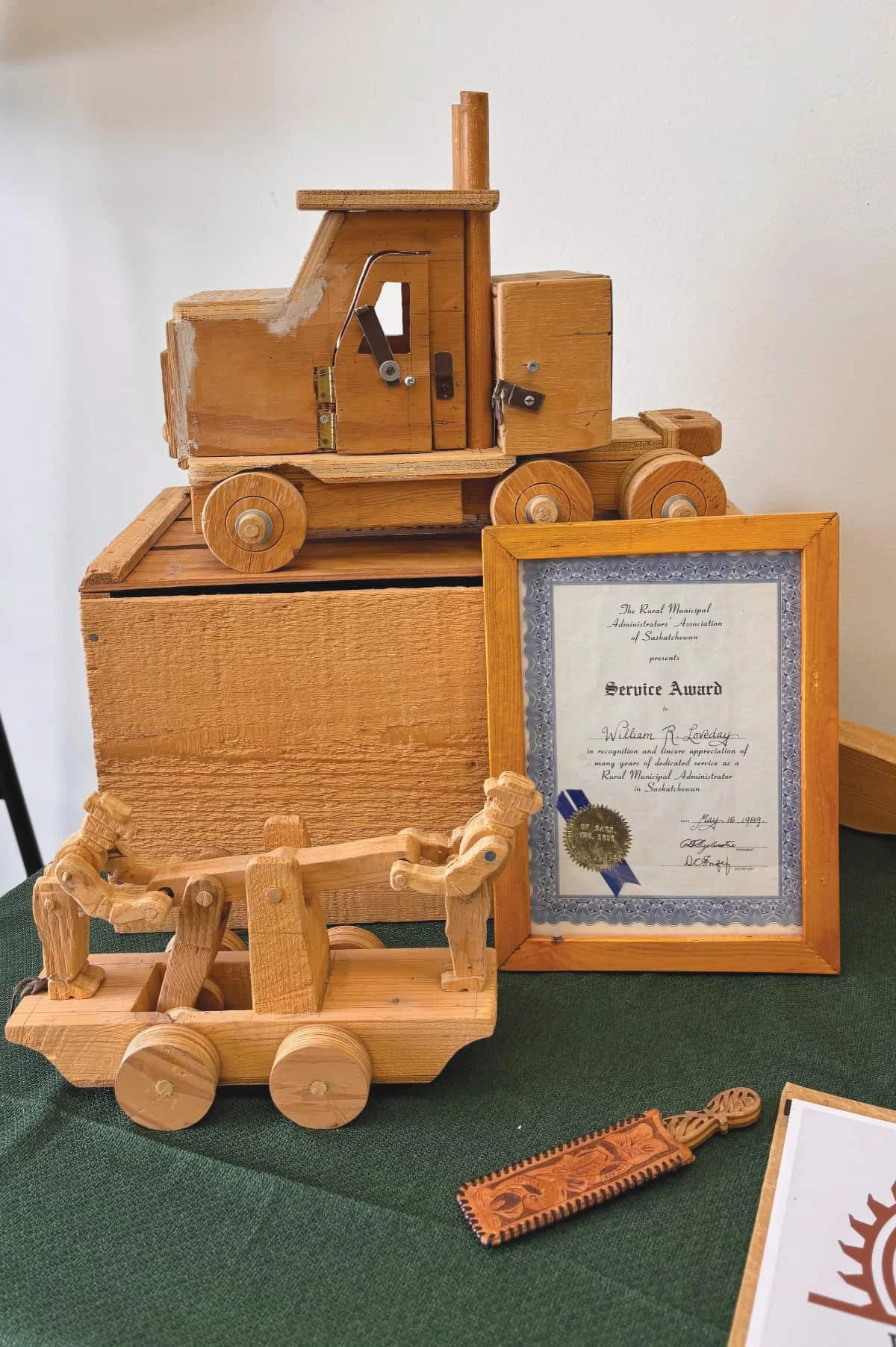 Luseland Library displays Bill Loveday's handiwork — Your West Central ...