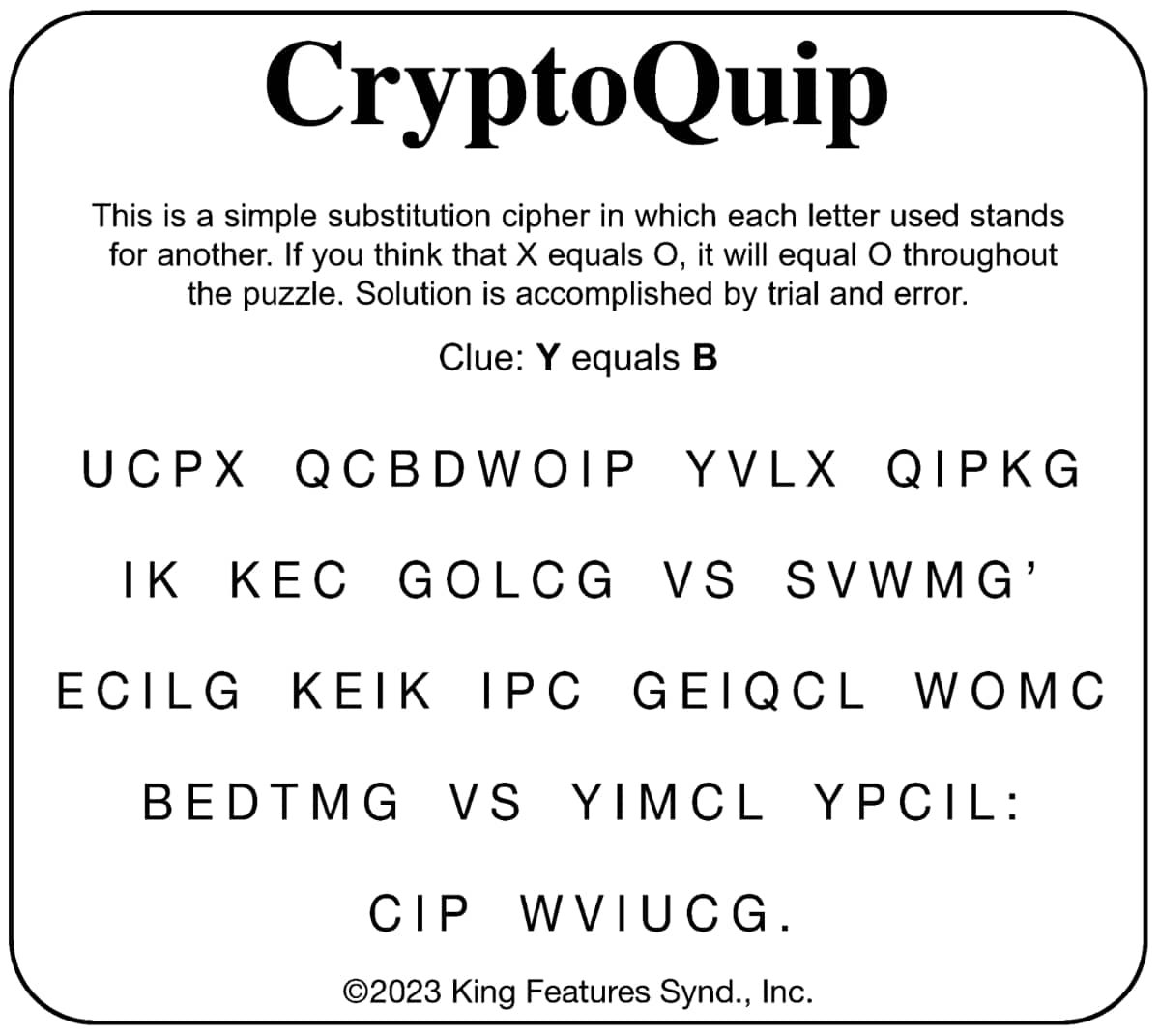 CryptoQuip: May 2 — Your West Central Voice