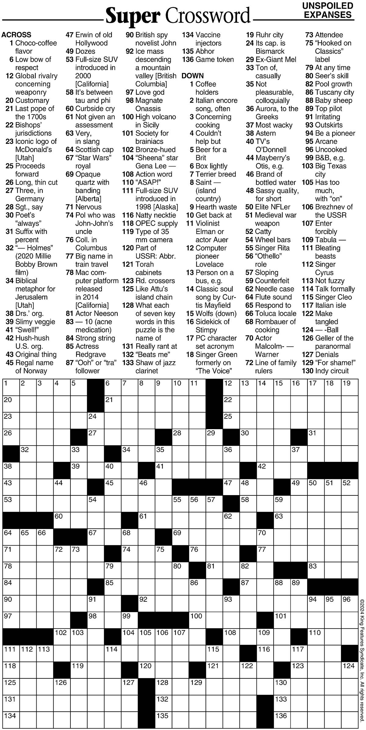 Vast Expanses Crossword Clue Vast Expanses Crossword Clue