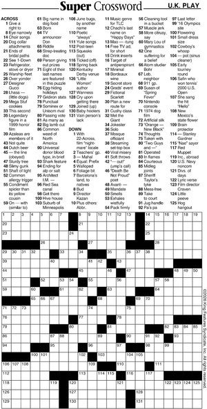 Super Crossword: U.K. Play — Your West Central Voice