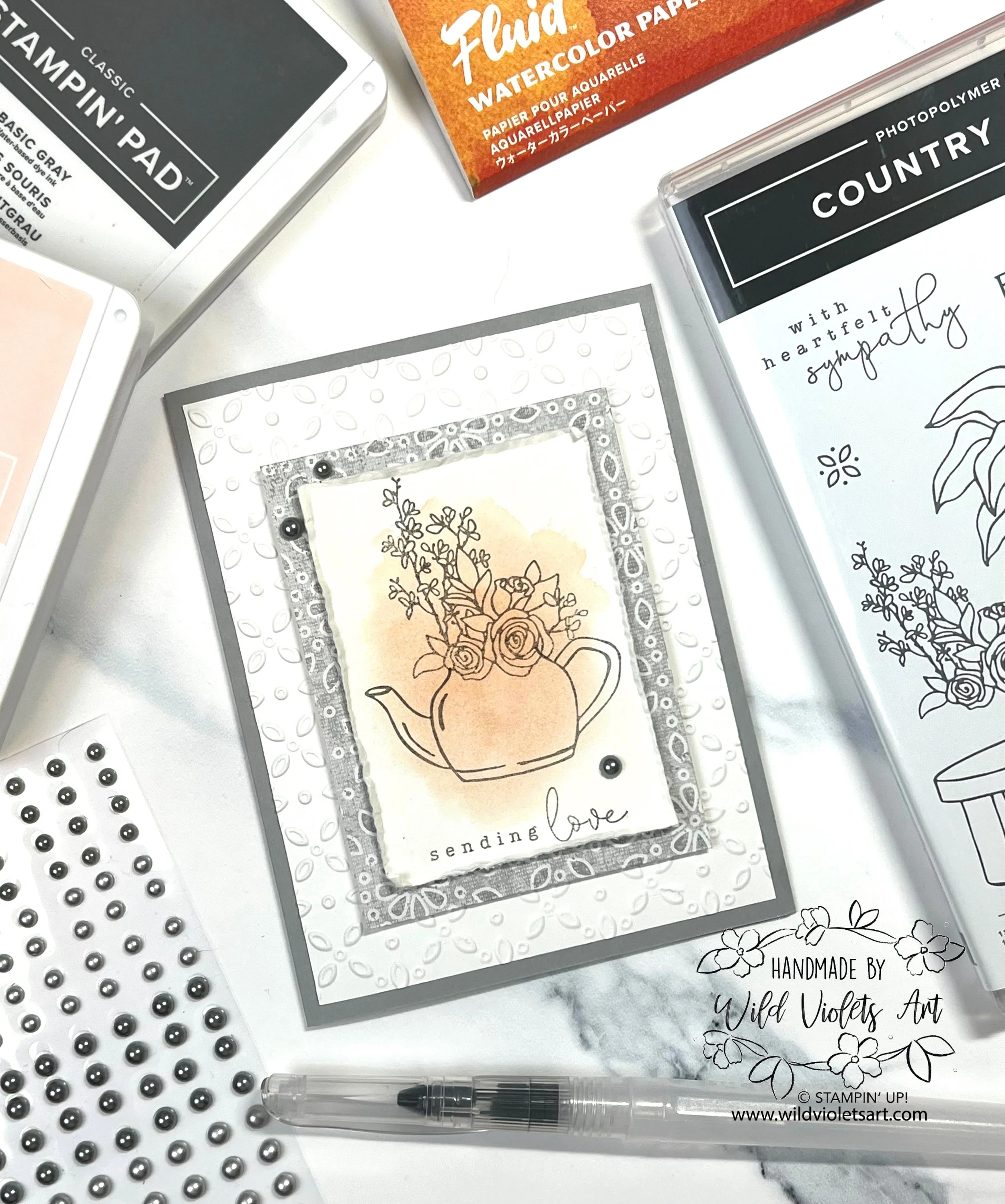 Country Flowers Bundle & Simple Watercoloring — WILD VIOLETS ART