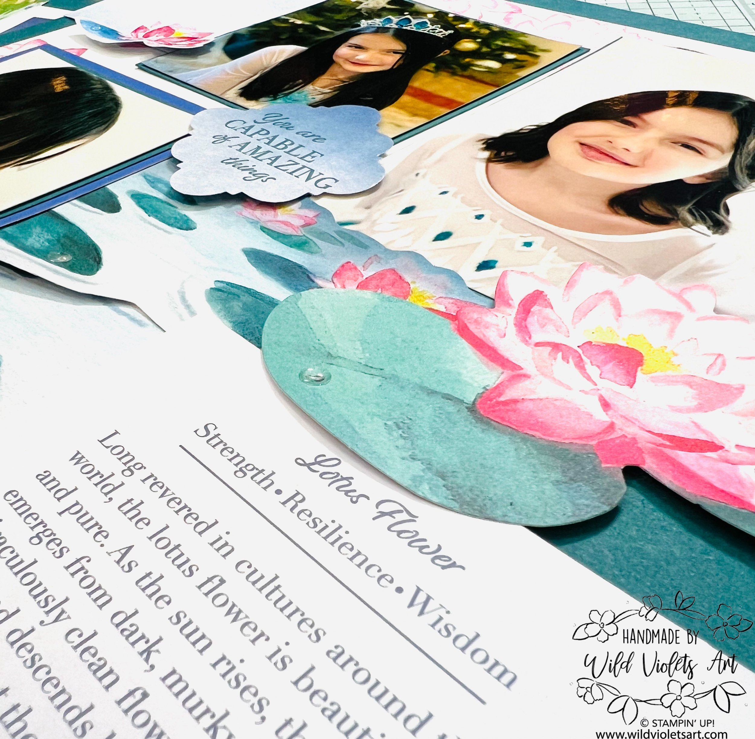 Meaningful Flowers Paper Pumpkin Kit & Scrapbook Layout — WILD VIOLETS ART