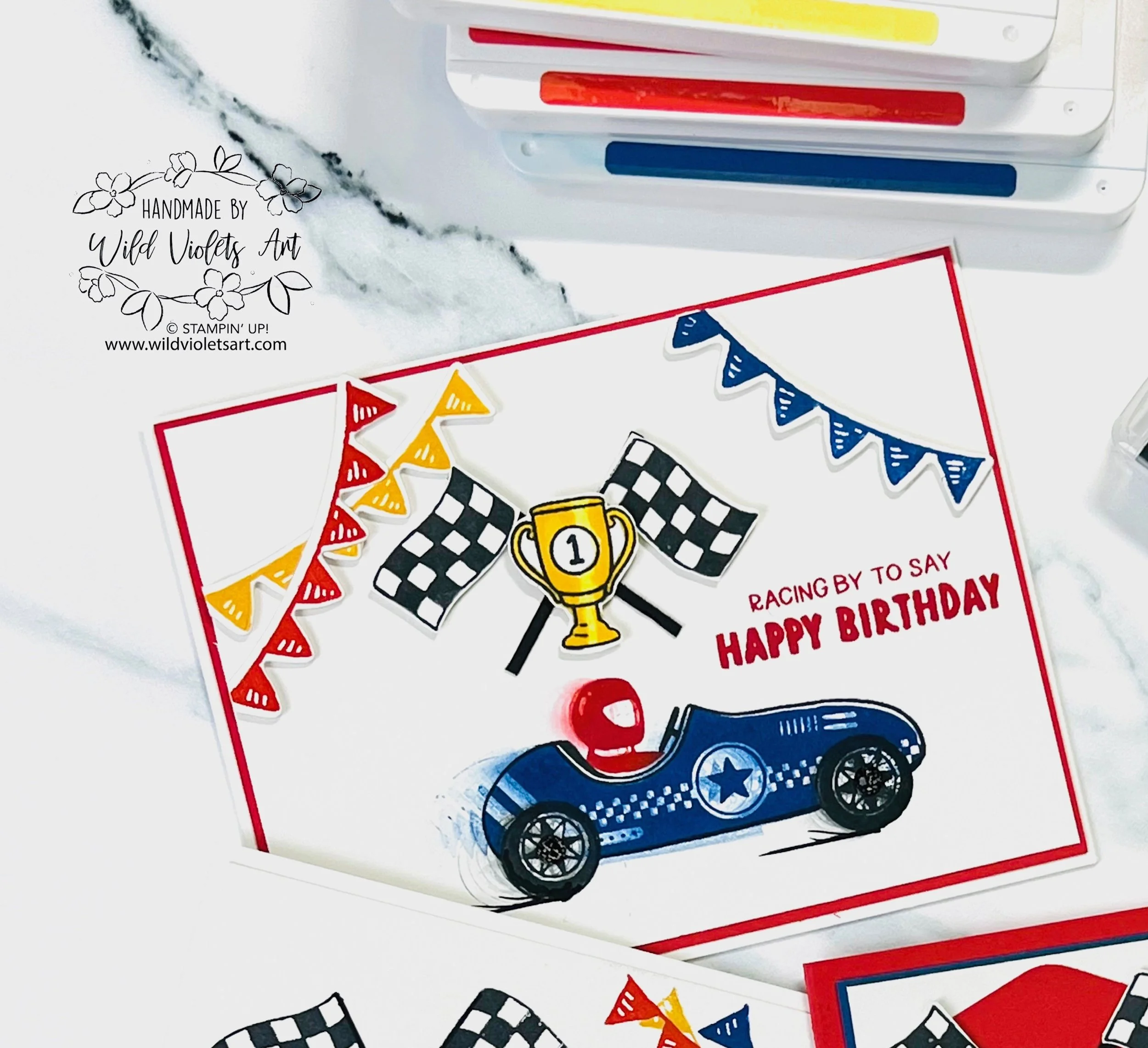 Racing By Stamp Set — WILD VIOLETS ART