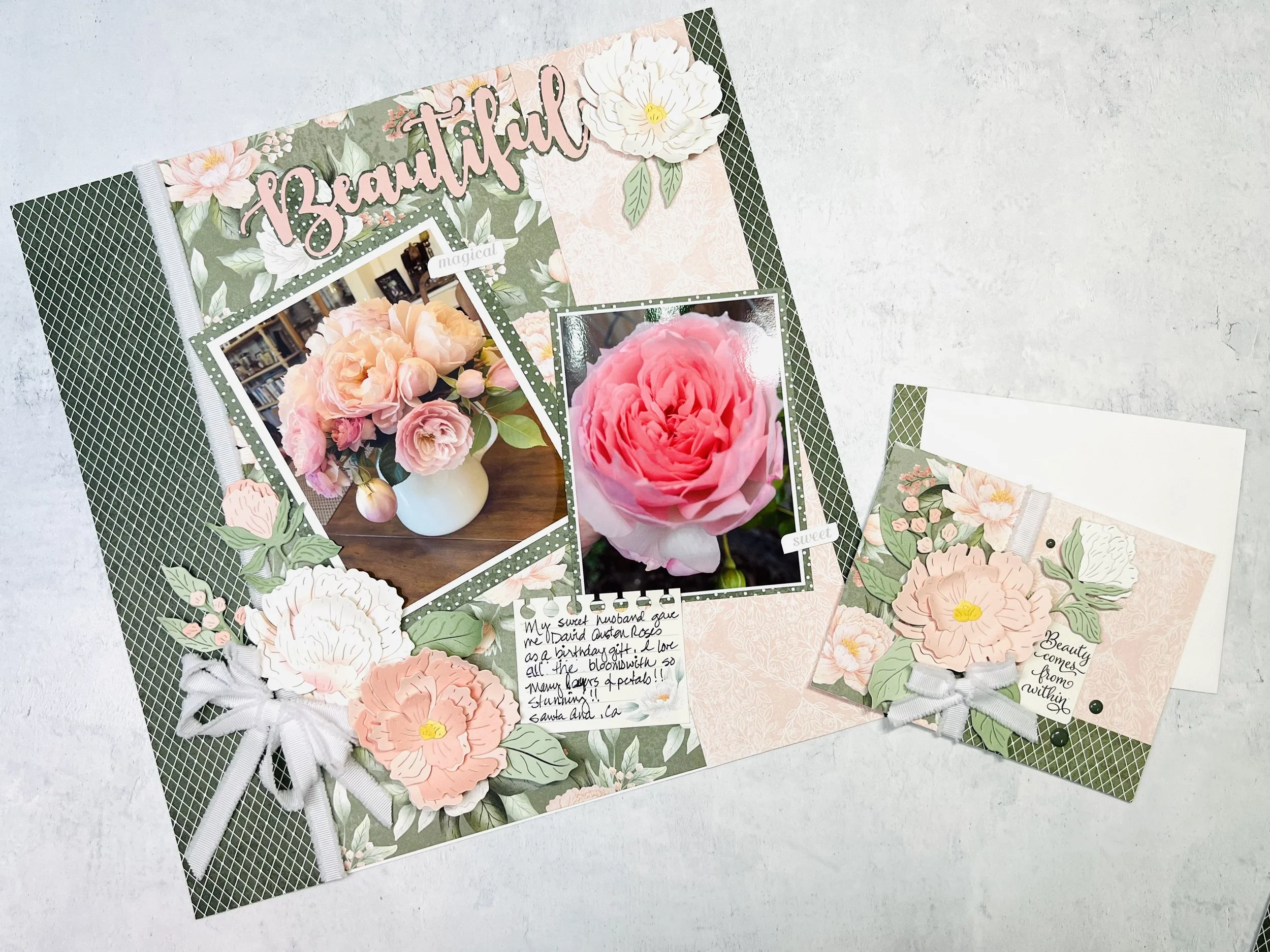 Secret Garden Scrapbooking Workshop Kit and Cards — WILD VIOLETS ART