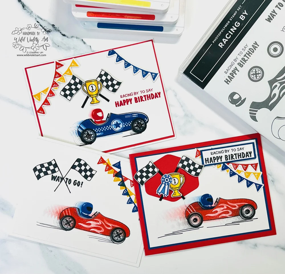 Racing By Stamp Set — WILD VIOLETS ART