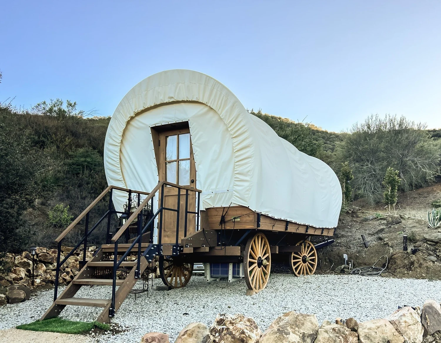 Conestoga Covered Wagon — Prospector Ranch