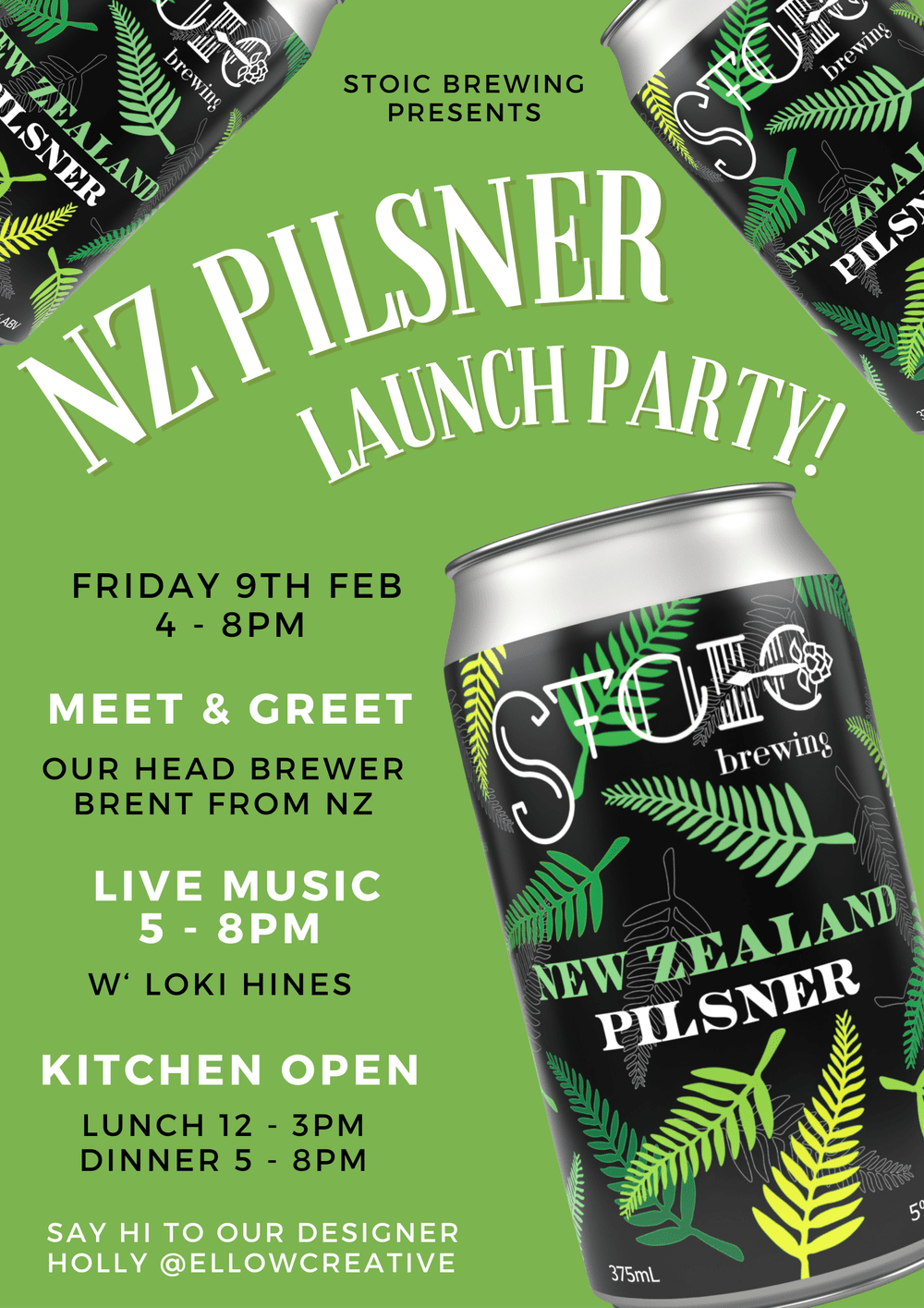 NZ Pilsner Launch Party! — Stoic Brewing