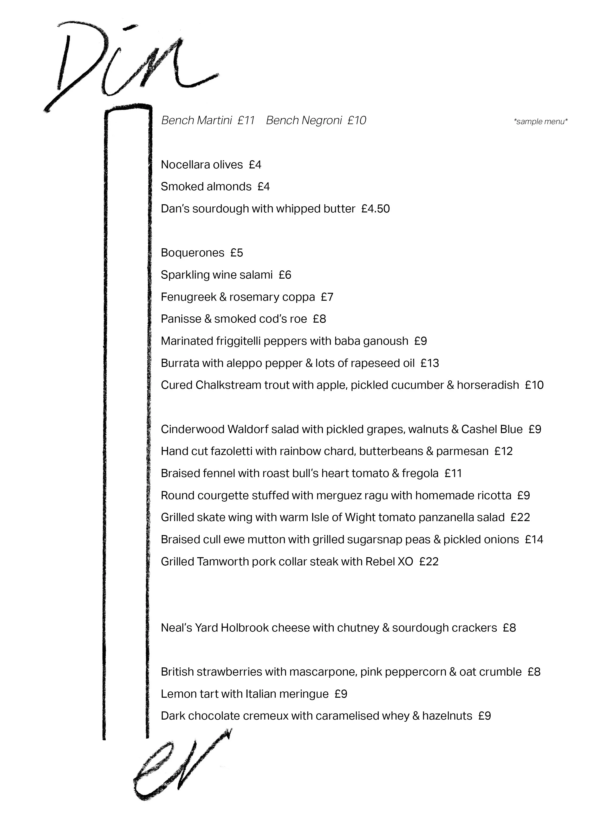 Bench Restaurant Nether Edge — Bench