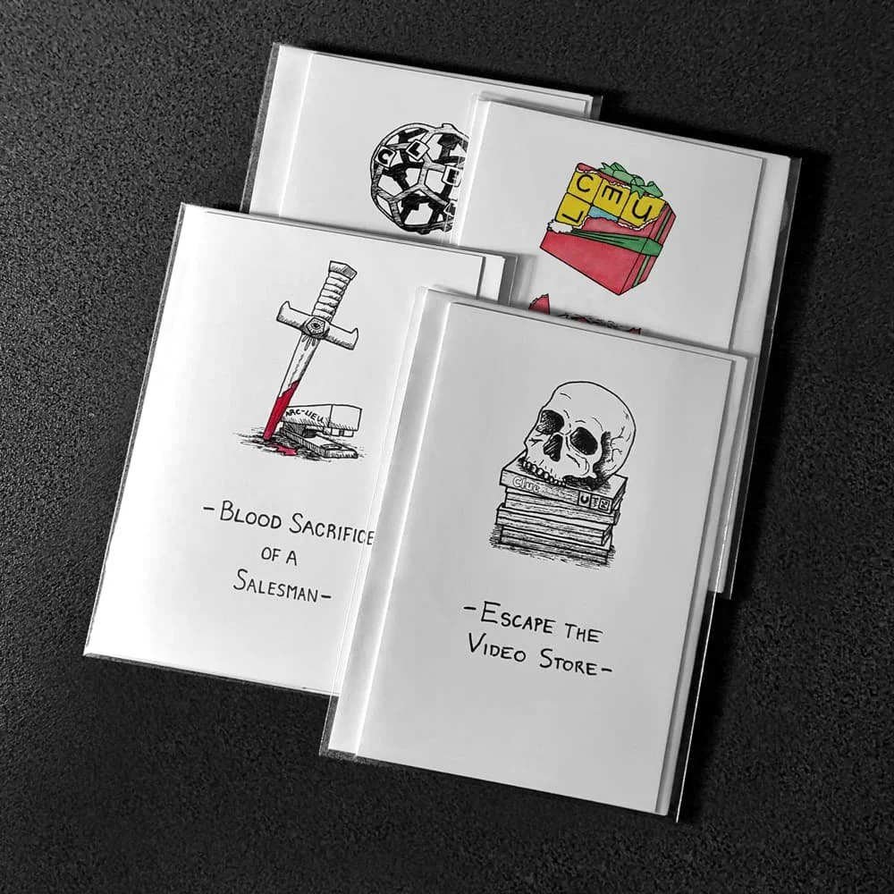 "Crossed Words" Puzzle Card | Mystery Unfolds