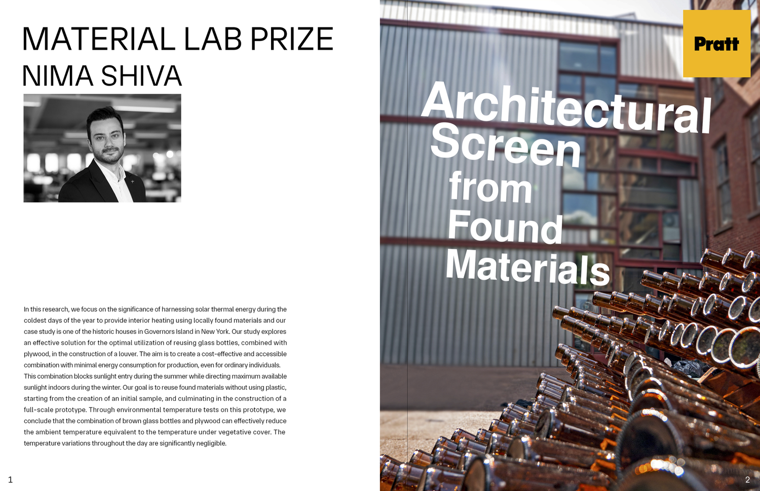 Architectural Screen from Found Materials — Material Lab