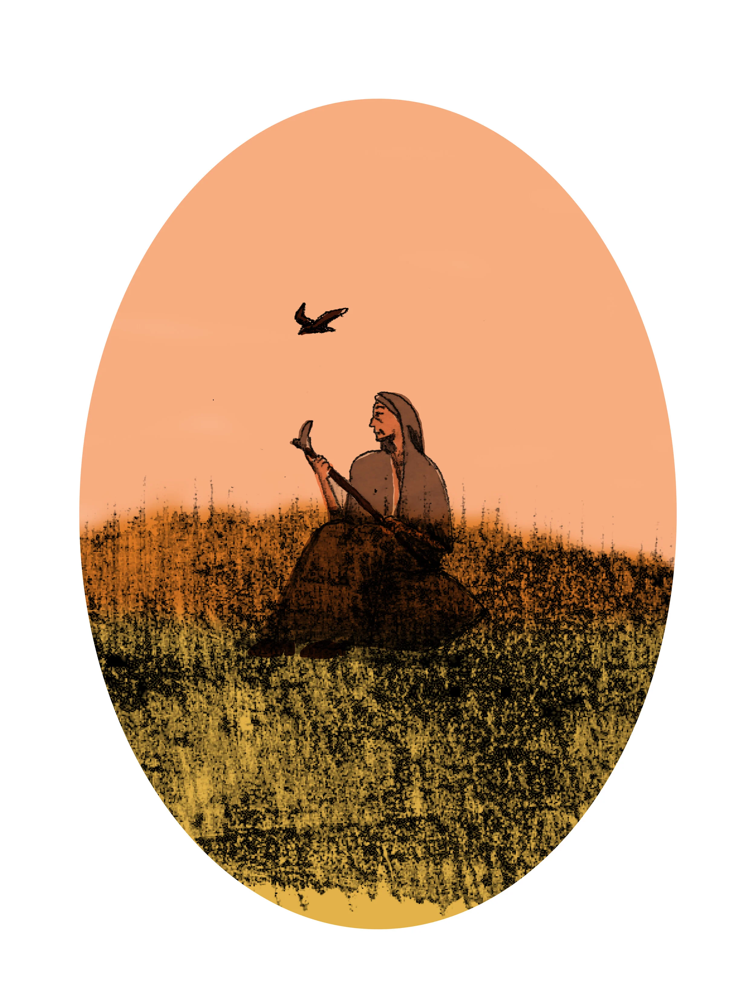 Howl's Moving Castle Monoprint Vignette — Harri Hampson Visual Arts