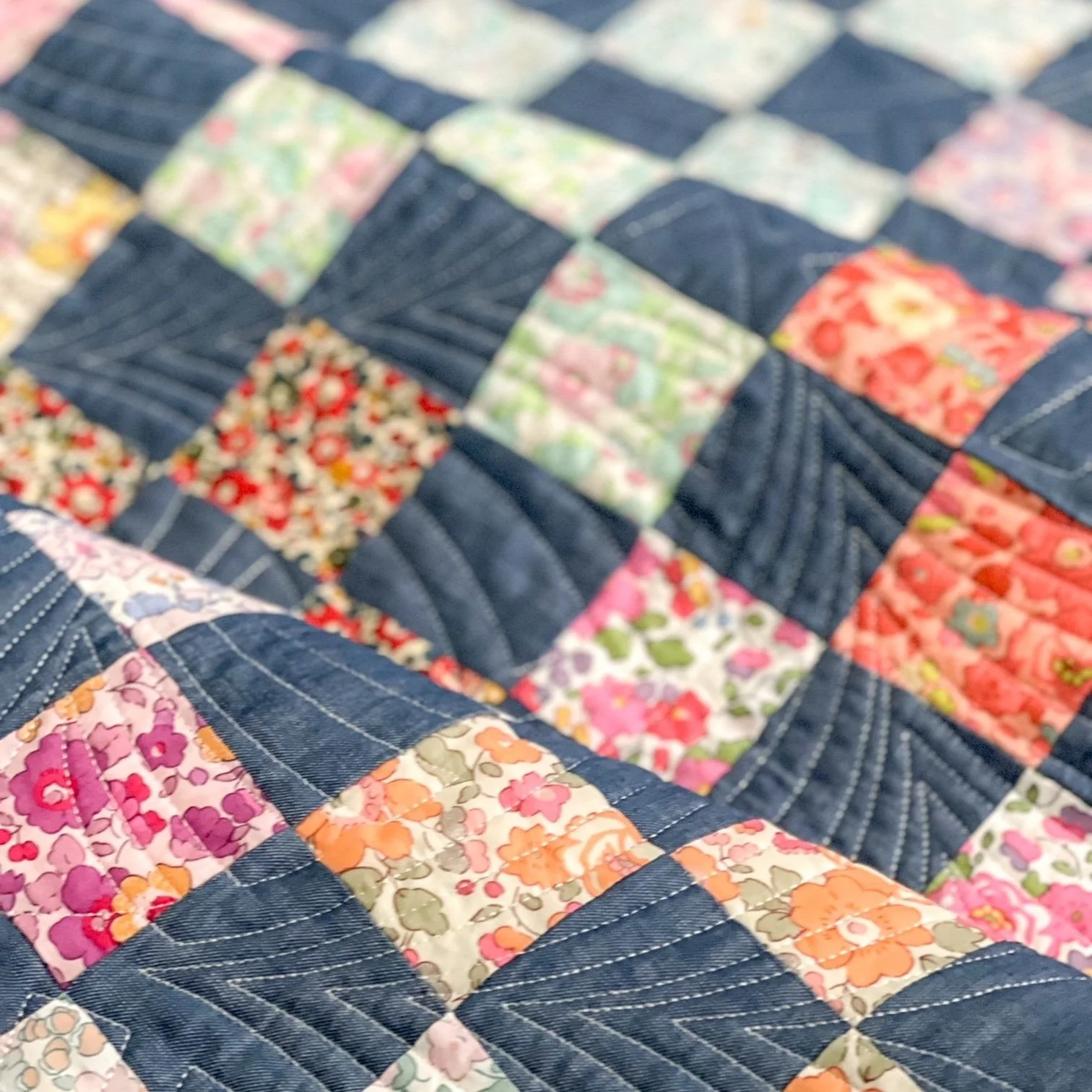 Liberty of London Nine Patch Quilt — Sweet Little Quilts