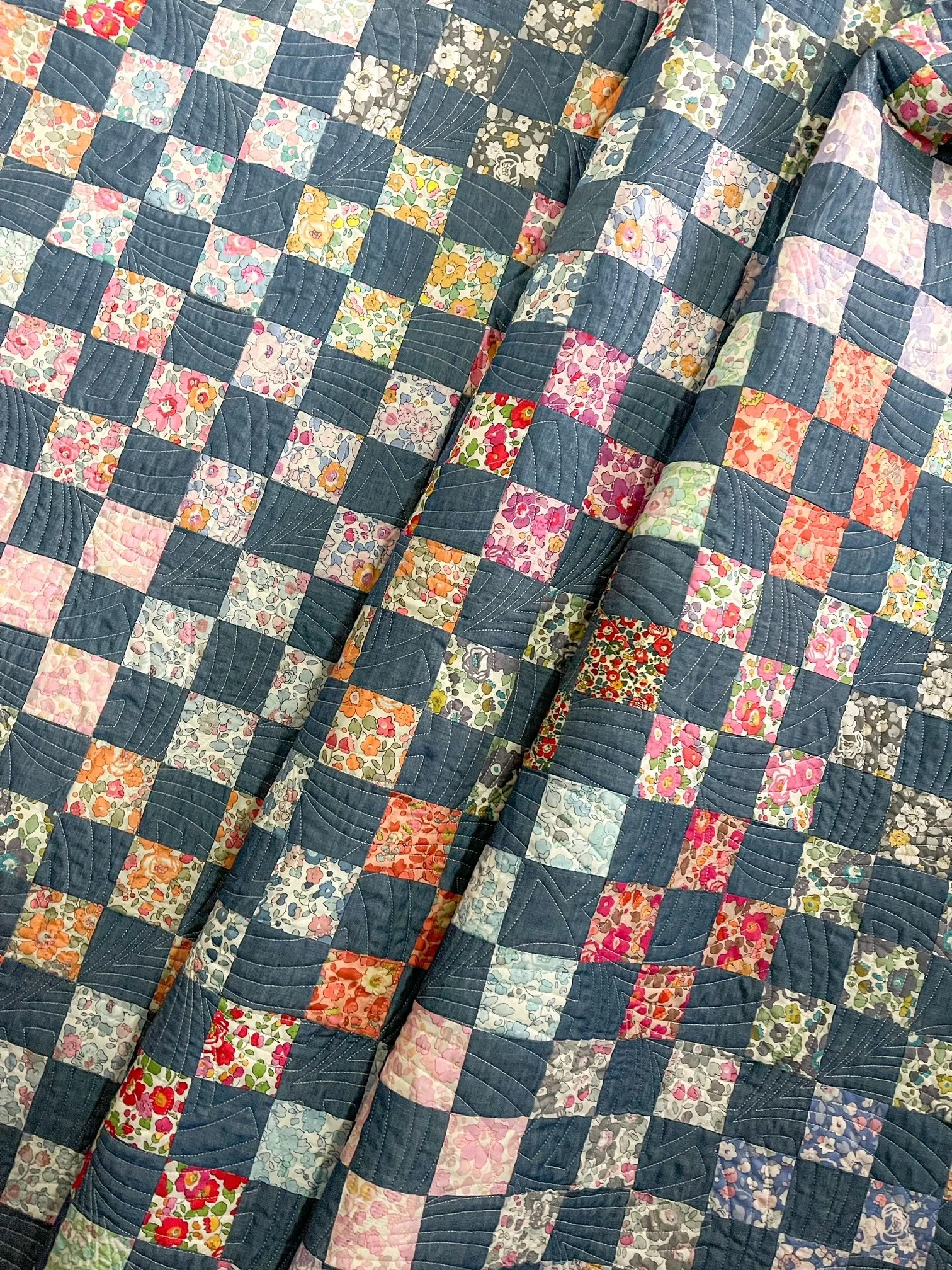 Liberty of London Nine Patch Quilt — Sweet Little Quilts