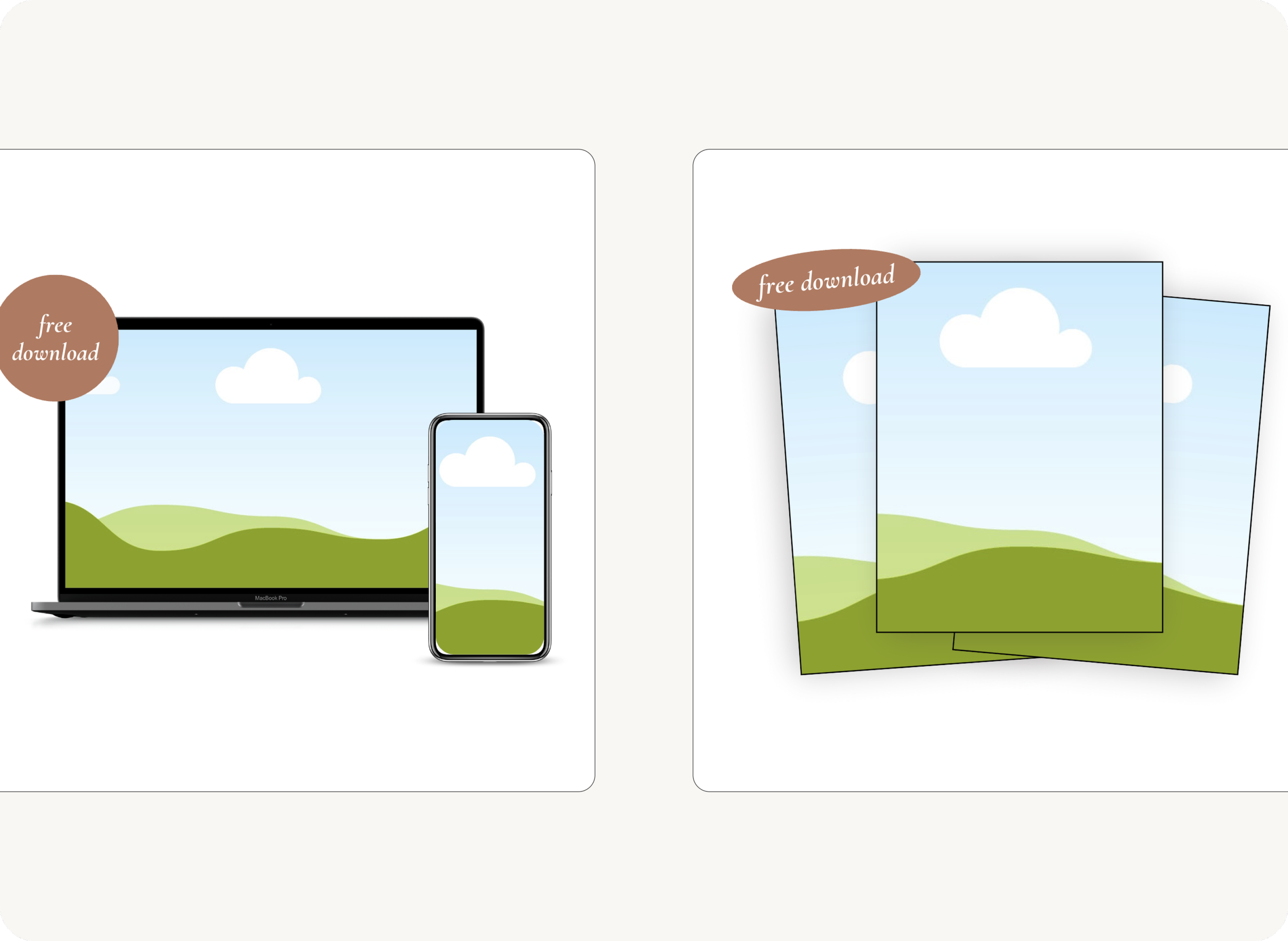 Neutral Flodesk Freebie Toolkit — Blooming Design Co.