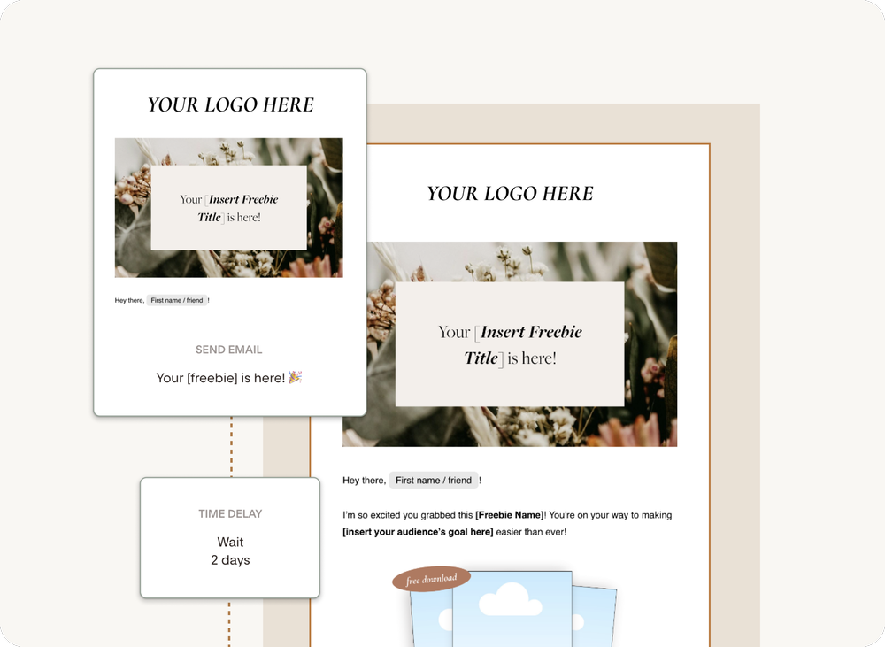 Neutral Flodesk Freebie Toolkit — Blooming Design Co.