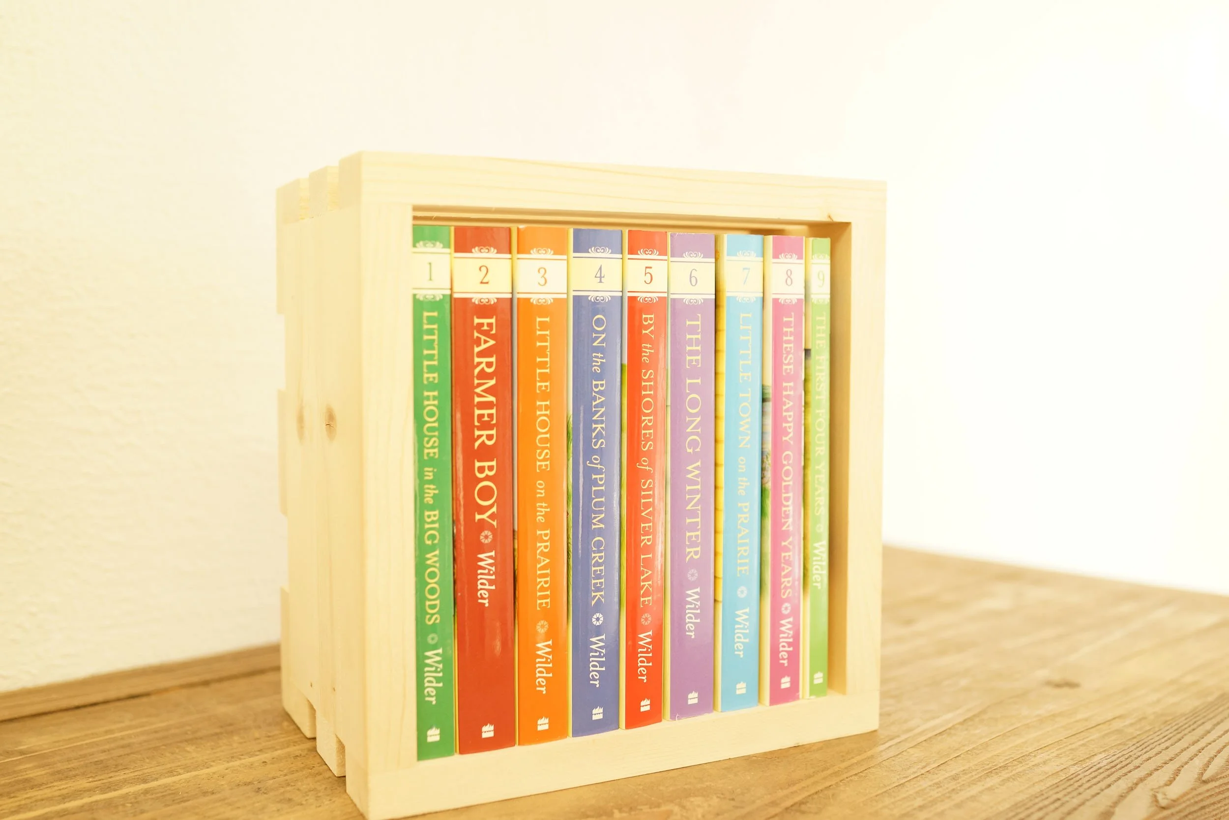 Color Edition Paperback Little House Nine-Book Set In Wooden Crate ...