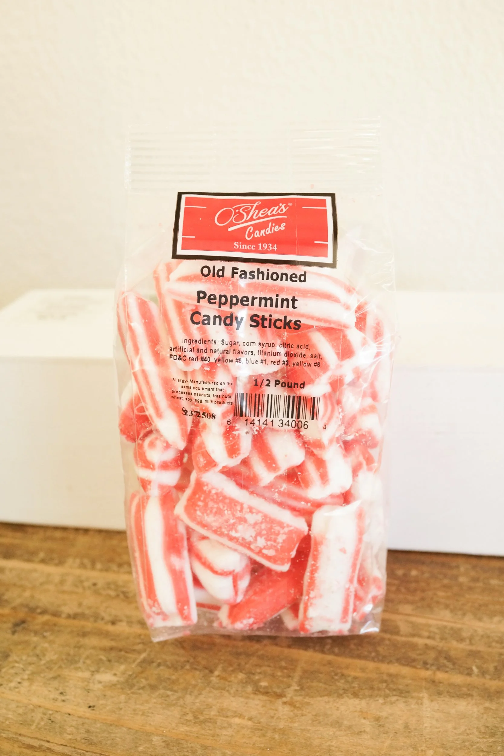 Old-Fashioned Peppermint Stick Candy 1/2 Pound by O'Shea Candies ...