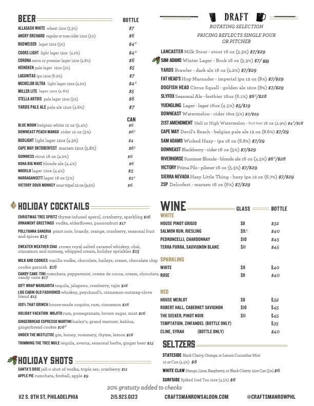 Craftsman Row Saloon