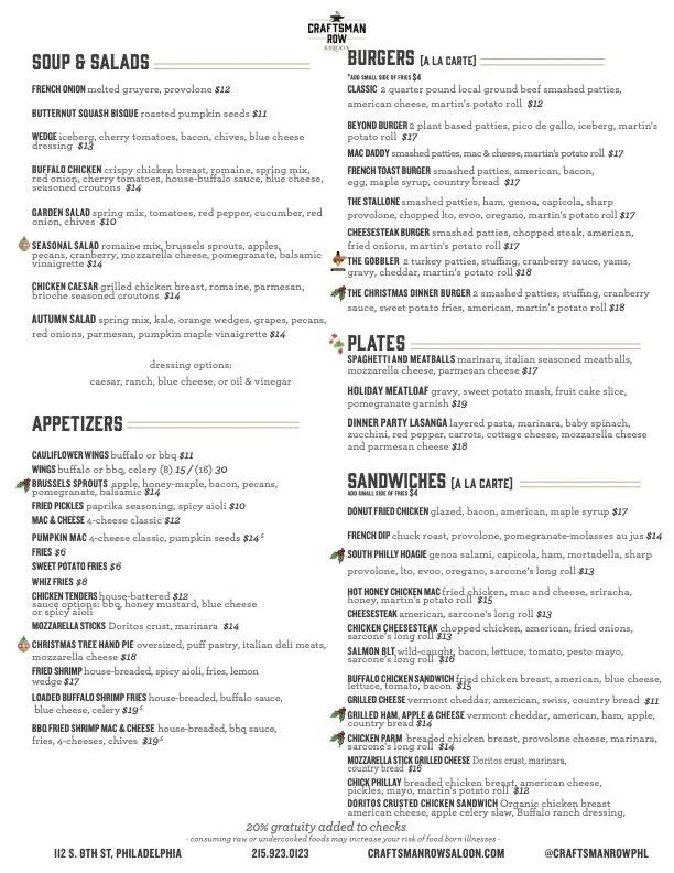 Craftsman Row Saloon