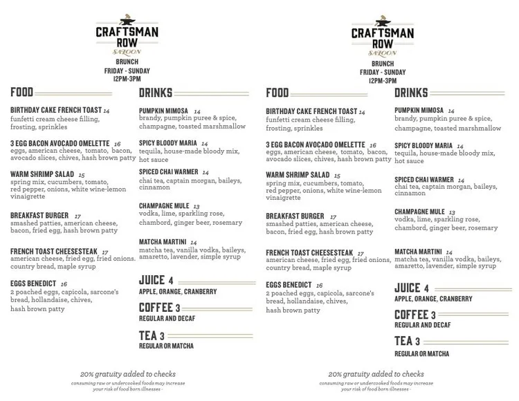 Craftsman Row Saloon