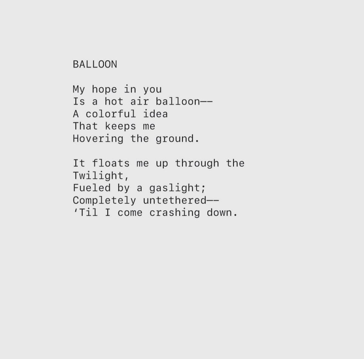 Poems About Depression Tumblr