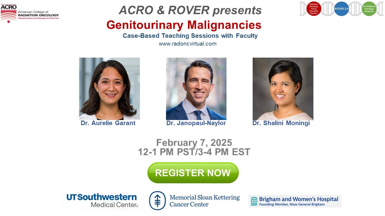 Radiation Oncology Virtual Education Rotation (ROVER)