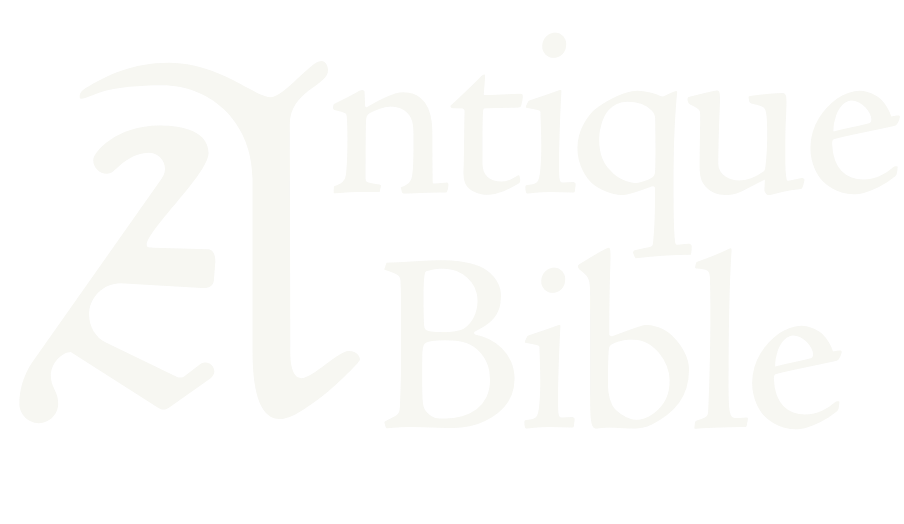 Antique Bible - Rare Bibles from the Reformation