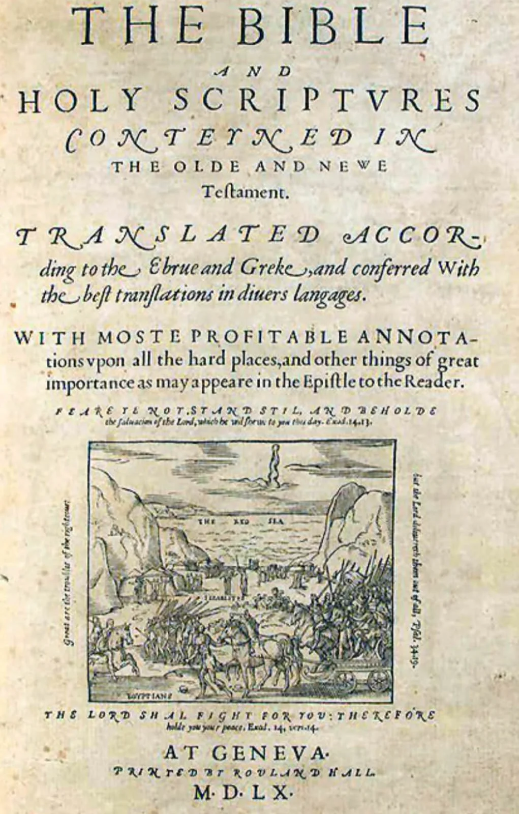 Geneva Bible — Antique Bible