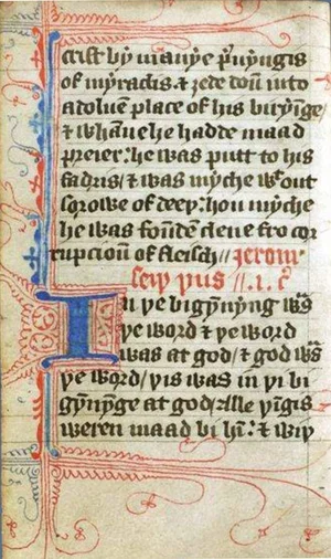 Wycliffe Bible: An Early English Translation — Antique Bible