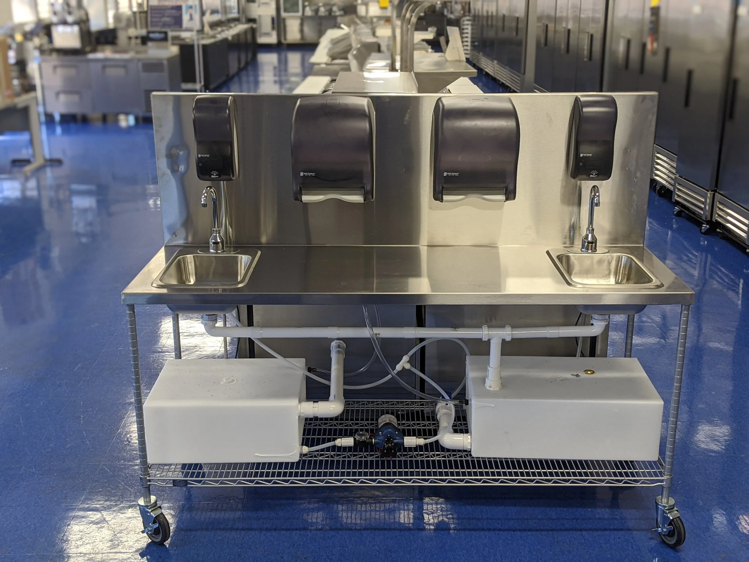 Mobile Hand Washing Station (Dual Sink) — Denver Cutlery, Inc.