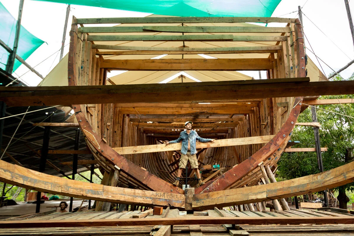 Shipbuilding: Frame Raising | Gallery | SAILCARGO INC.