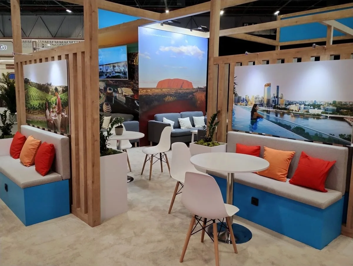 Stand Design & Build at Routes World Bahrain — elevations.co.uk