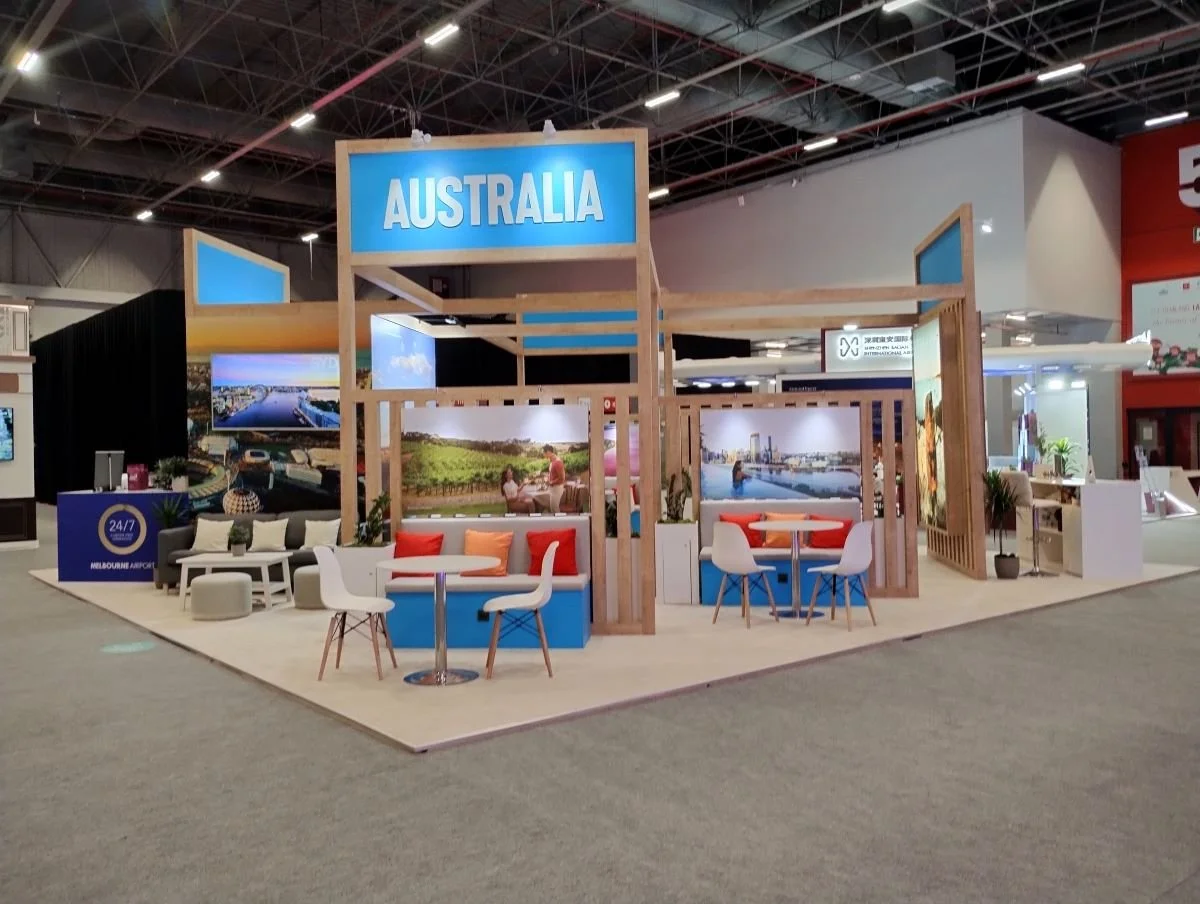 Stand Design & Build at Routes World Bahrain — elevations.co.uk