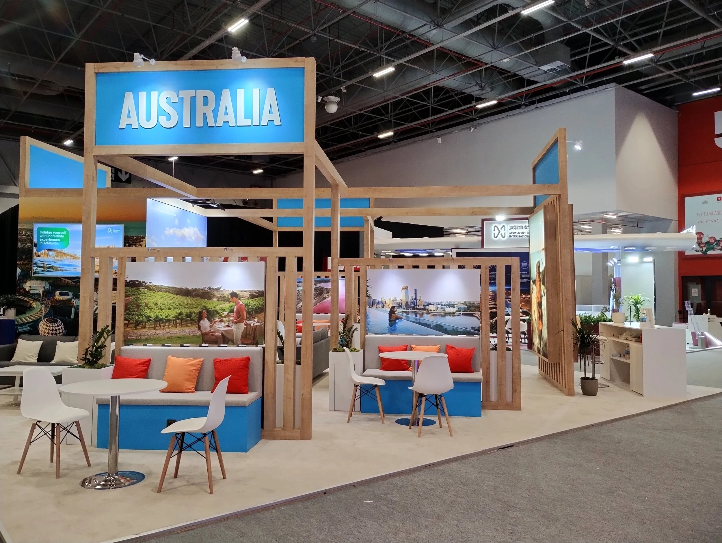 Stand Design & Build at Routes World Bahrain — elevations.co.uk