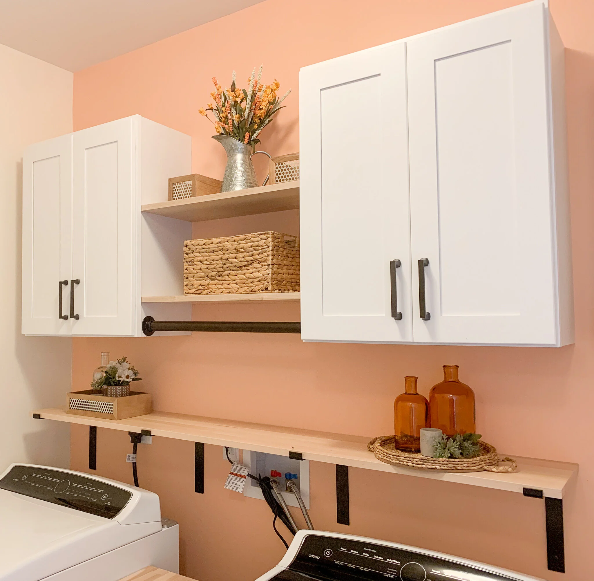 Room Reveal - Tangerine Laundry Room — Grey Noll Designs