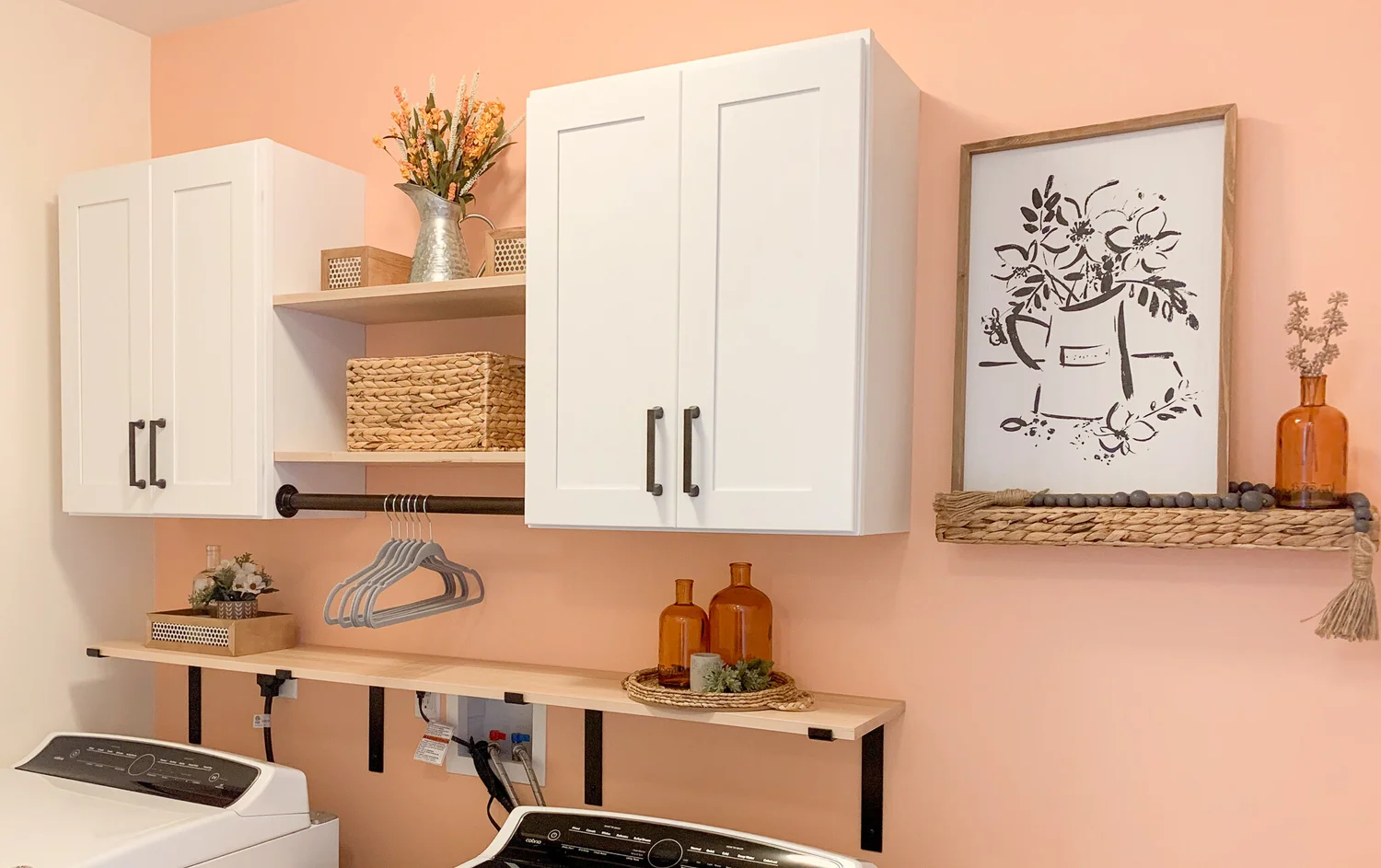 Room Reveal - Tangerine Laundry Room — Grey Noll Designs