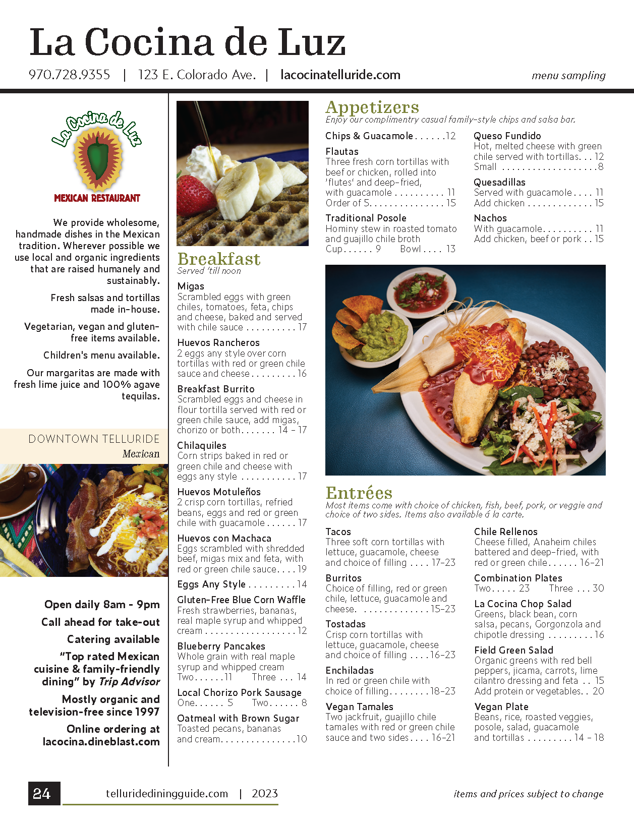 La Cocina De Luz — Telluride Dining Guide