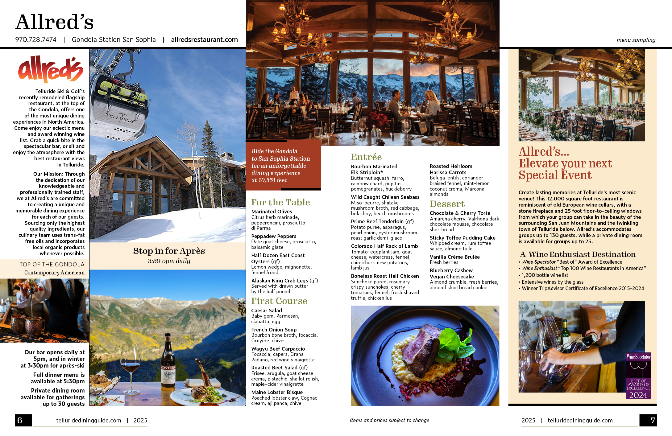 Allred's — Telluride Dining Guide