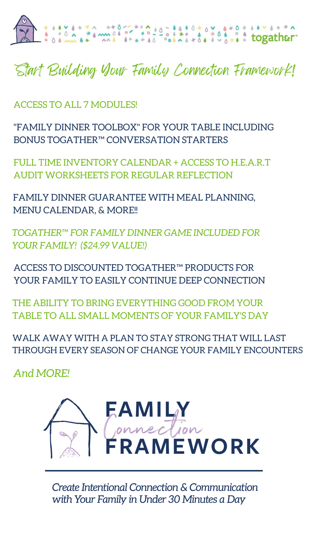 Family Connection Framework — Togather Moments | Family Games for ...