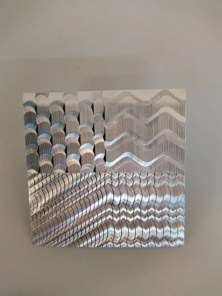 Sample of 4 vertical pattern plates — Atelier Guilloché