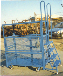 Rolling Step Ladders — Equipment Fabricating Corp.