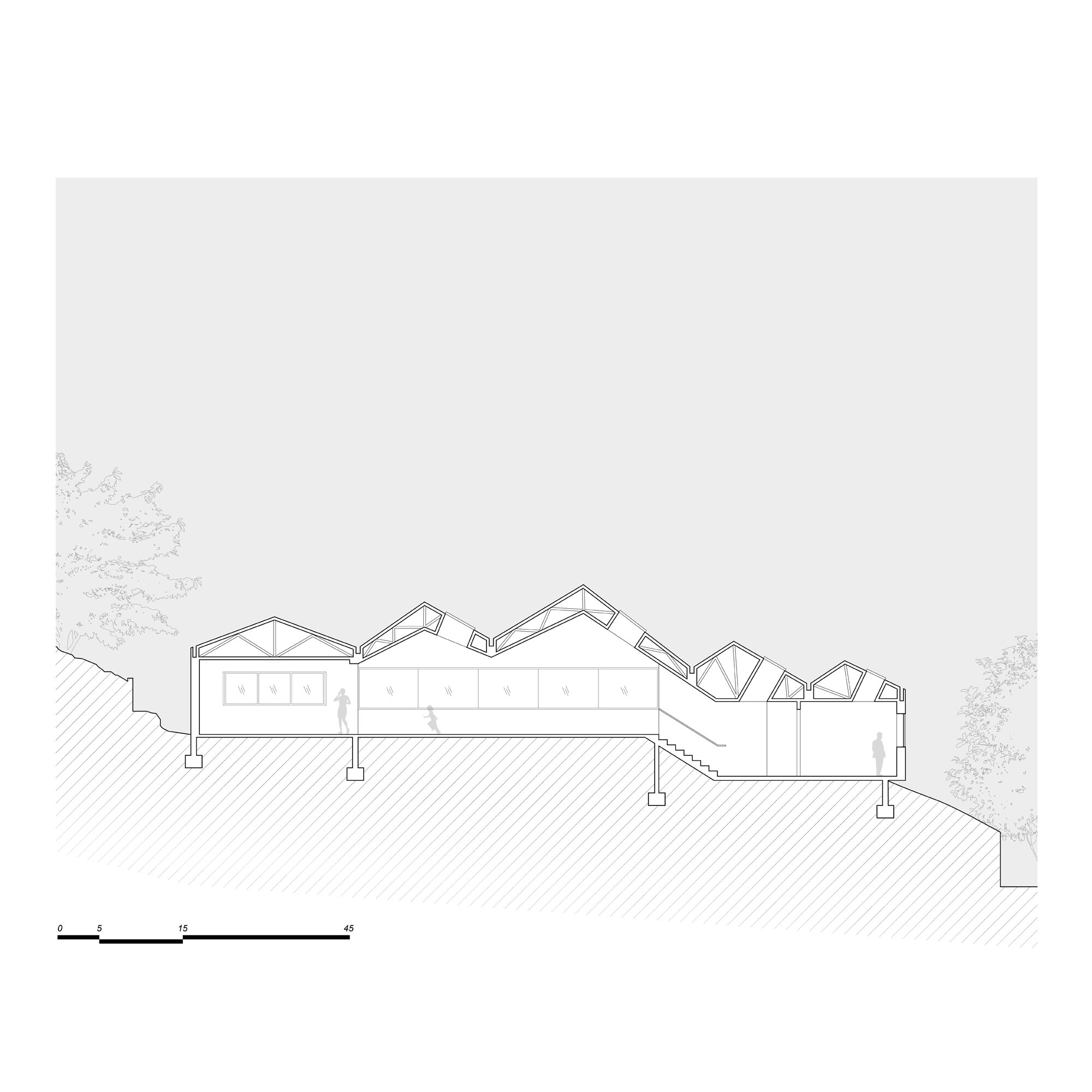 House Stepping Down A Hill — BESTOR ARCHITECTURE