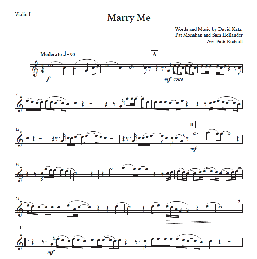 Sheet Music — PATTI RUDISILL
