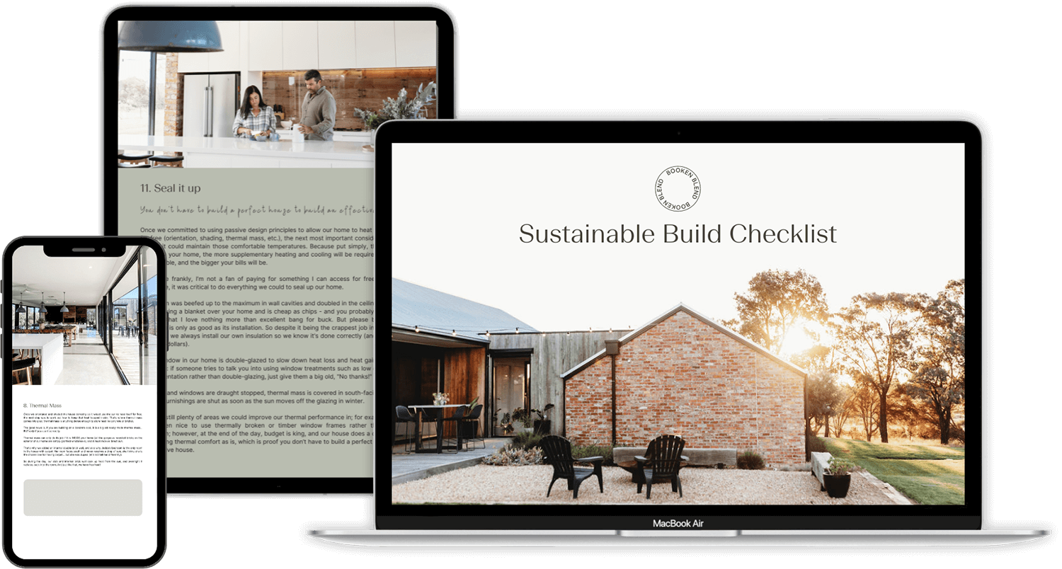 Sustainable Build Checklist | Free Download | Booken Blend