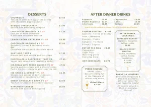 Menus — Bar Estilo Teddington