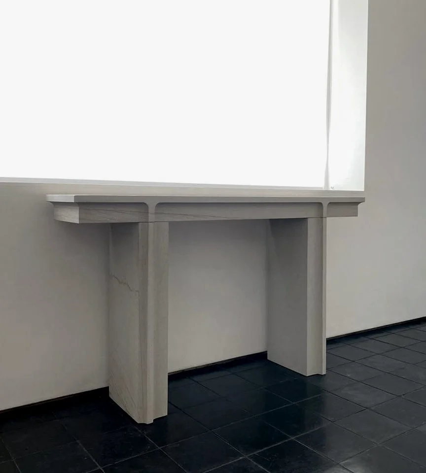 Profiled Stone Console — Casegoods
